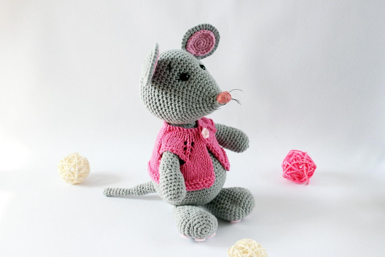 Crochet Mouse Pattern, Amigurumi Mouse Toy Pattern, Cute Mouse Pattern on Luulla