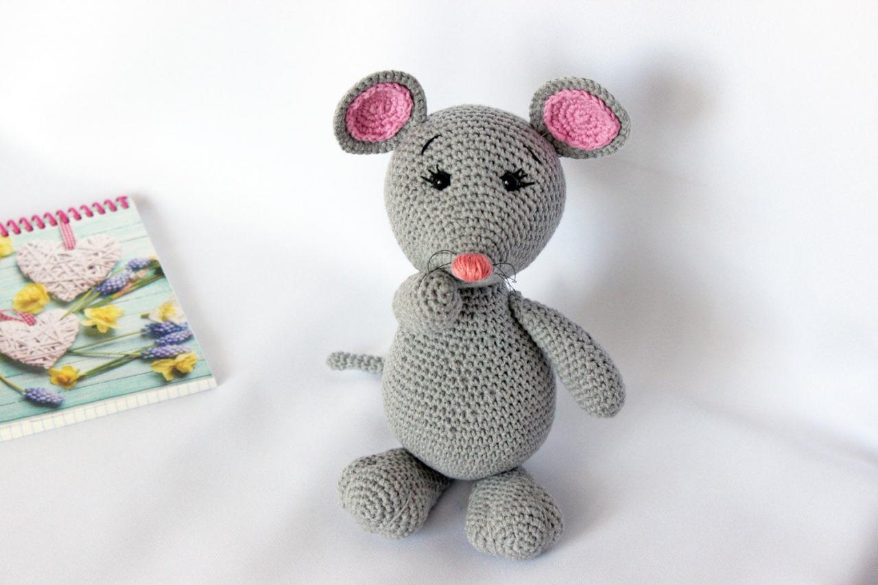 Crochet Mouse Pattern, Amigurumi Mouse Toy Pattern, Cute Mouse Pattern ...