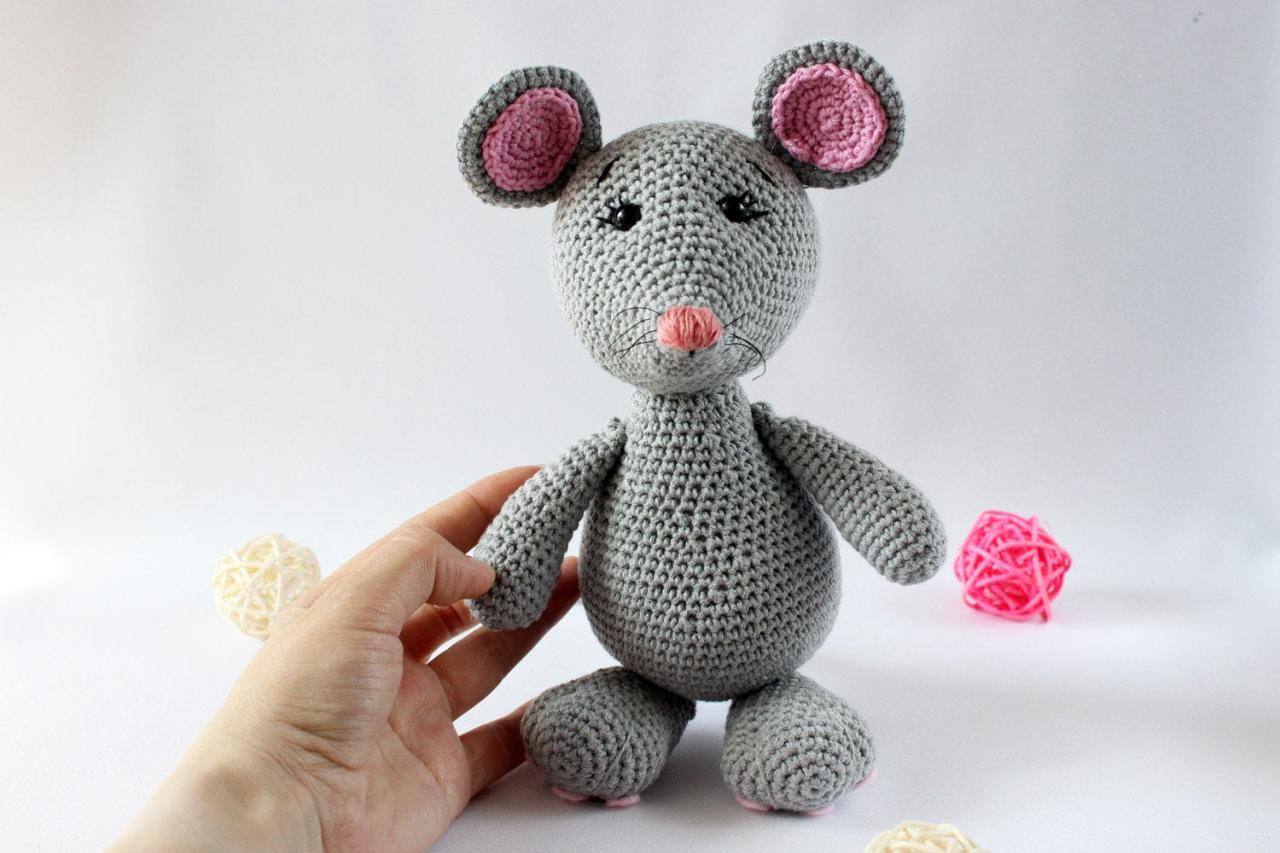 Crochet Mouse Pattern, Amigurumi Mouse Toy Pattern, Cute Mouse Pattern ...