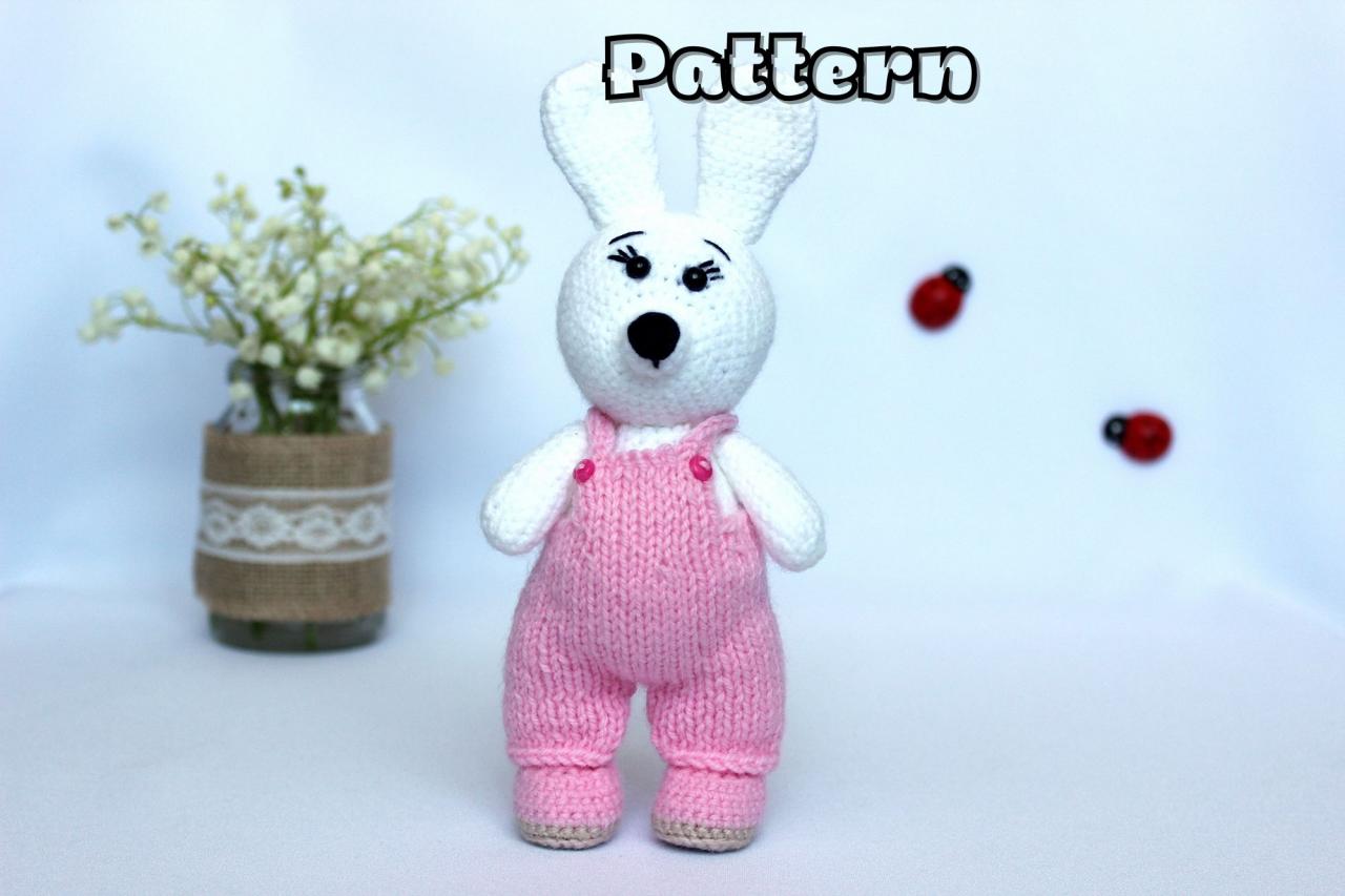 Crochet Toy Pattern Bunny Stuffed Animal Pattern on Luulla