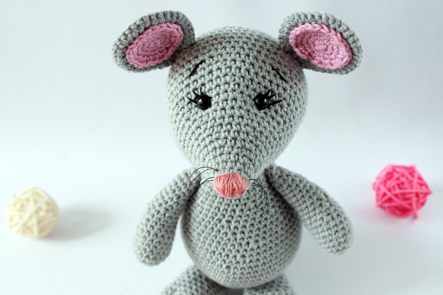 Crochet Mouse Pattern, Amigurumi Mouse Toy Pattern, Cute Mouse Pattern ...